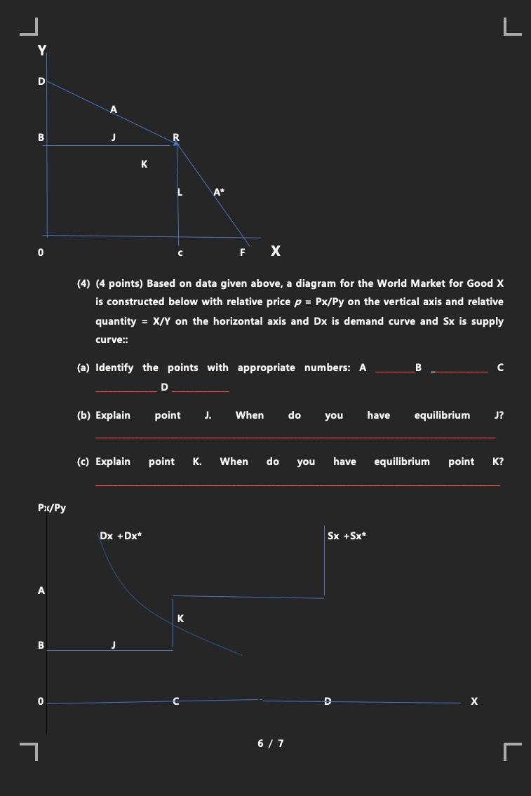 Solved (4) (4 points) Based on data given above, a diagram | Chegg.com