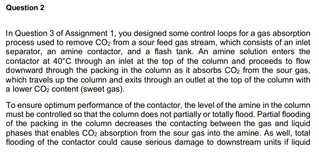 Solved Question 2 In Question 3 of Assignment 1, you | Chegg.com