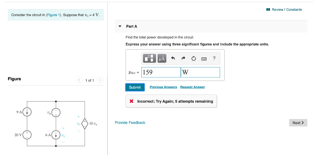 Solved M Review | Constants Consider the circuit in (Figure | Chegg.com