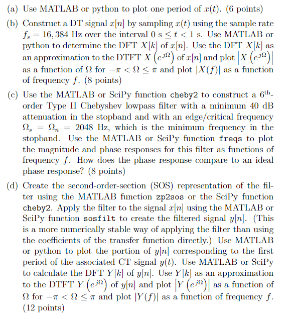 Solved Consider the signal | Chegg.com
