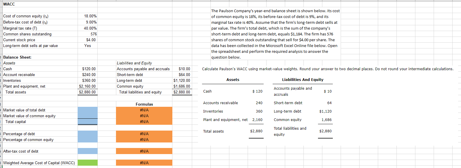 Solved by an EXPERT WACC and optimal capital budgetCost of debt ...