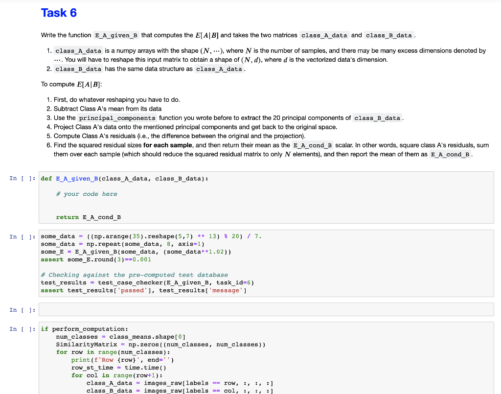 Write the function E_A_given_B that computes the | Chegg.com