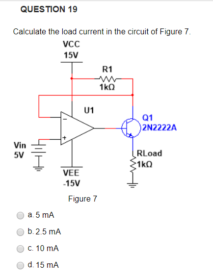 Solved QUESTION 19 Calculate the load current in the circuit | Chegg.com