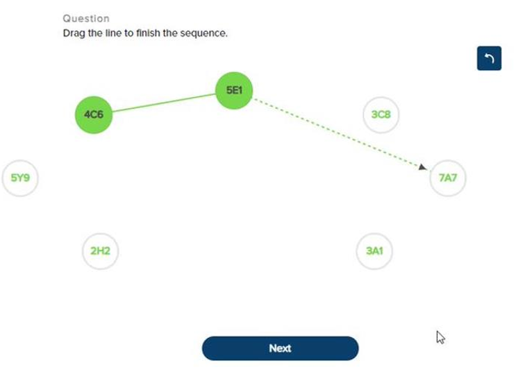 Question Drag the line to finish the sequence. 5E1 | Chegg.com