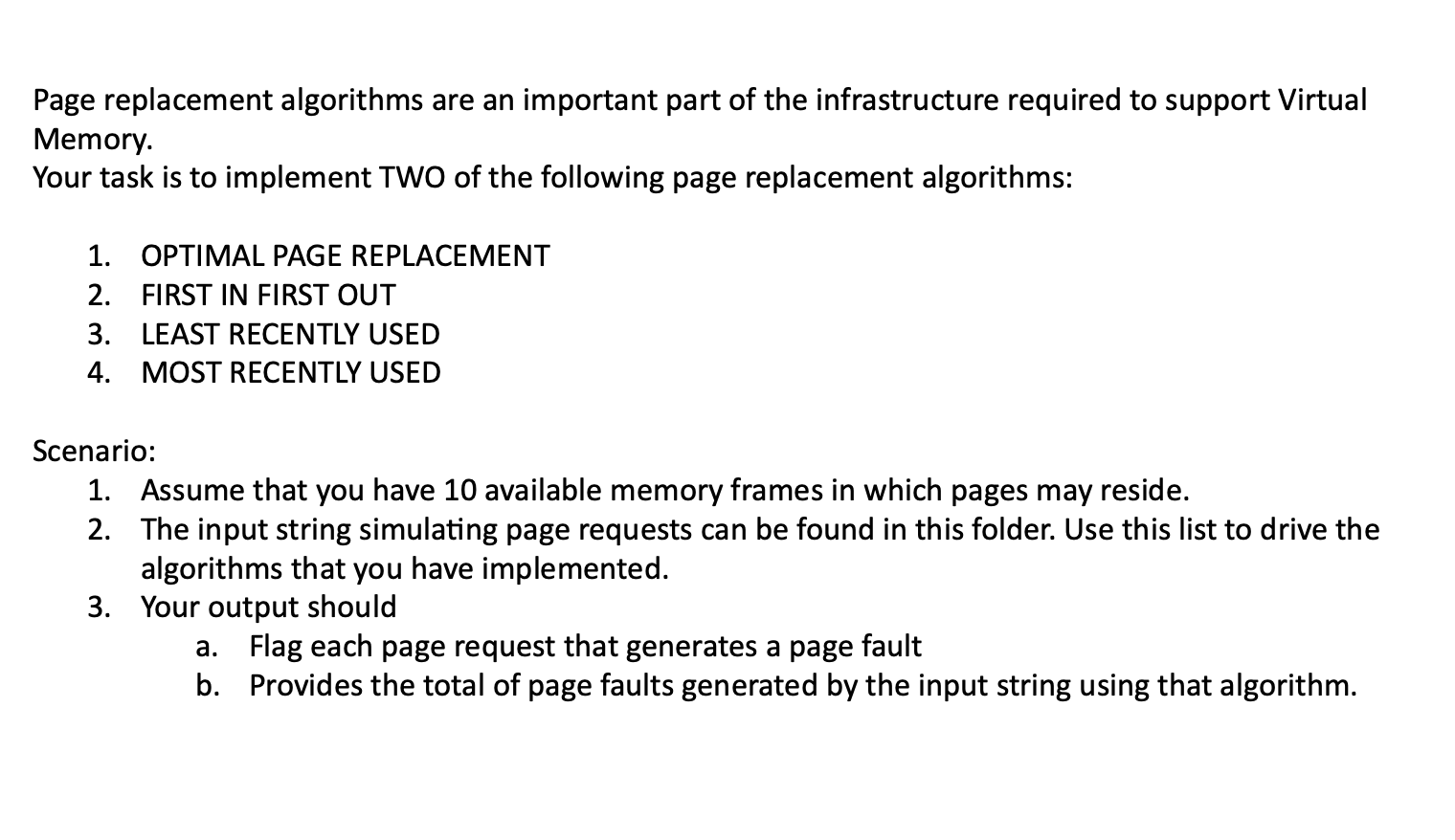 Solved Page replacement algorithms are an important part of | Chegg.com