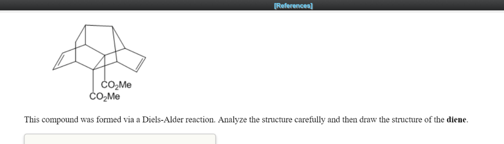 Solved [References CO2Me CO2Me This compound was formed via | Chegg.com
