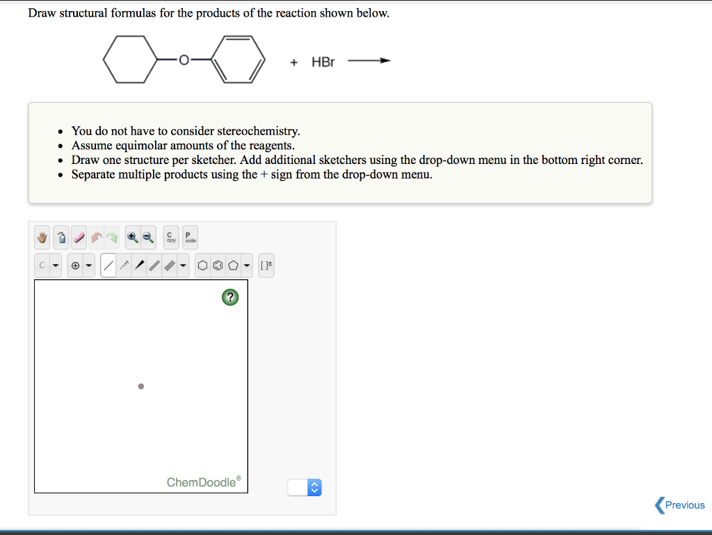Solved Draw structural formulas for the products of the | Chegg.com