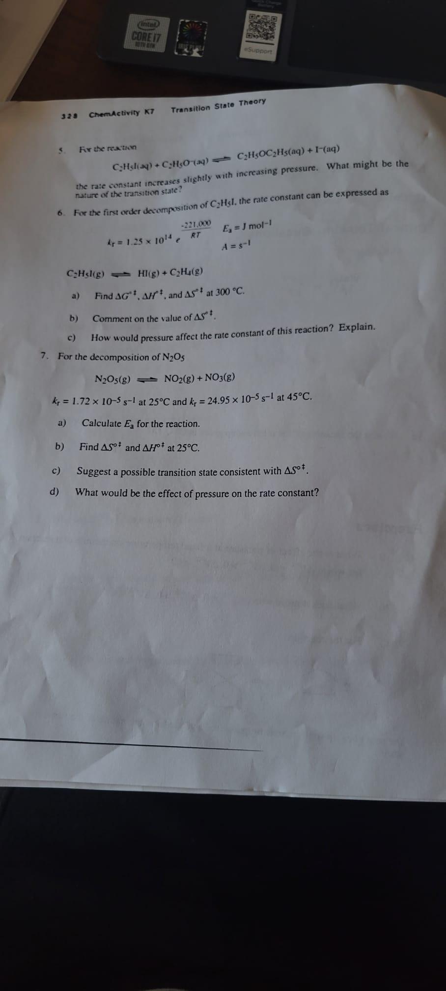 Solved Exercises 4. a) What is the effect of pressure at a | Chegg.com