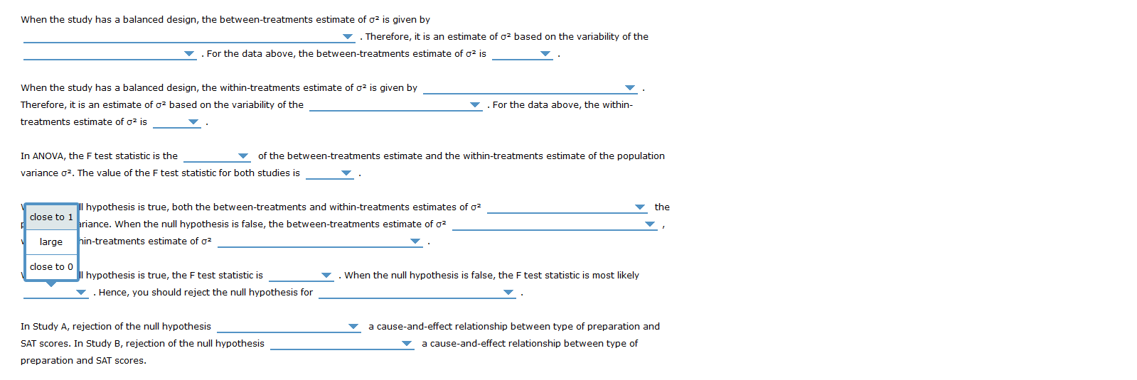 2. An introduction to analysis of variance Do prep | Chegg.com