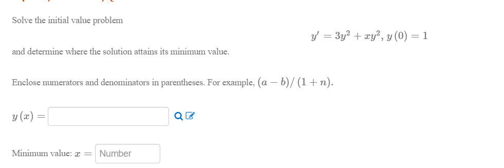 Solved Solve the initial value problem y' = 3y2 + xy?, y(0) | Chegg.com