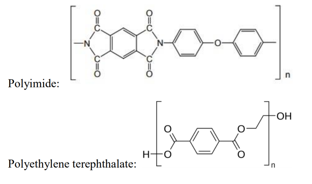 The structures of polyimide and Polyethylene | Chegg.com