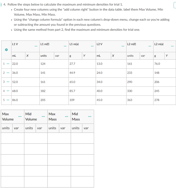 Solved how do I find the Max and min for volume and | Chegg.com