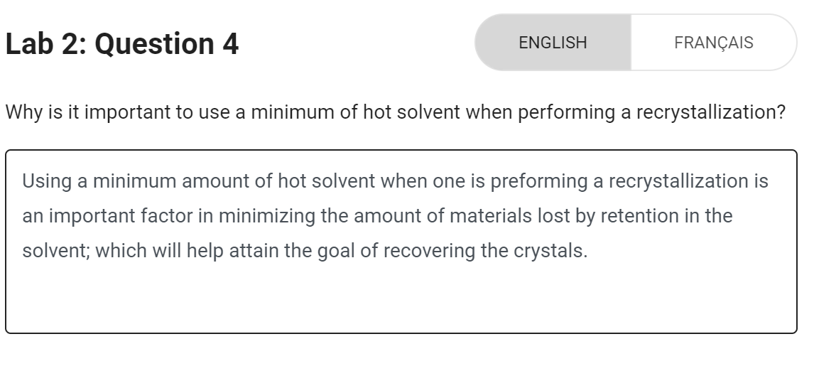 Solved Lab 2: Question 4Why is it important to use a minimum | Chegg.com