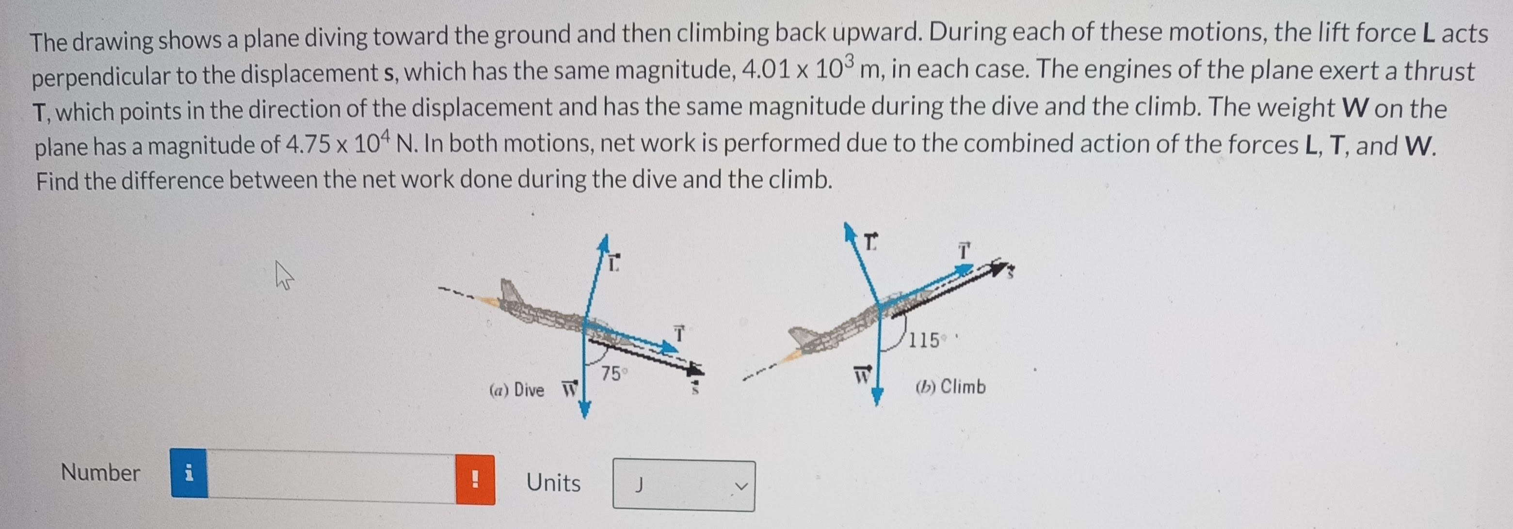 Solved The drawing shows a plane diving toward the ground | Chegg.com