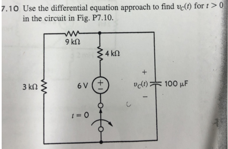 Solved 7.10 Use the differential equation approach to find | Chegg.com