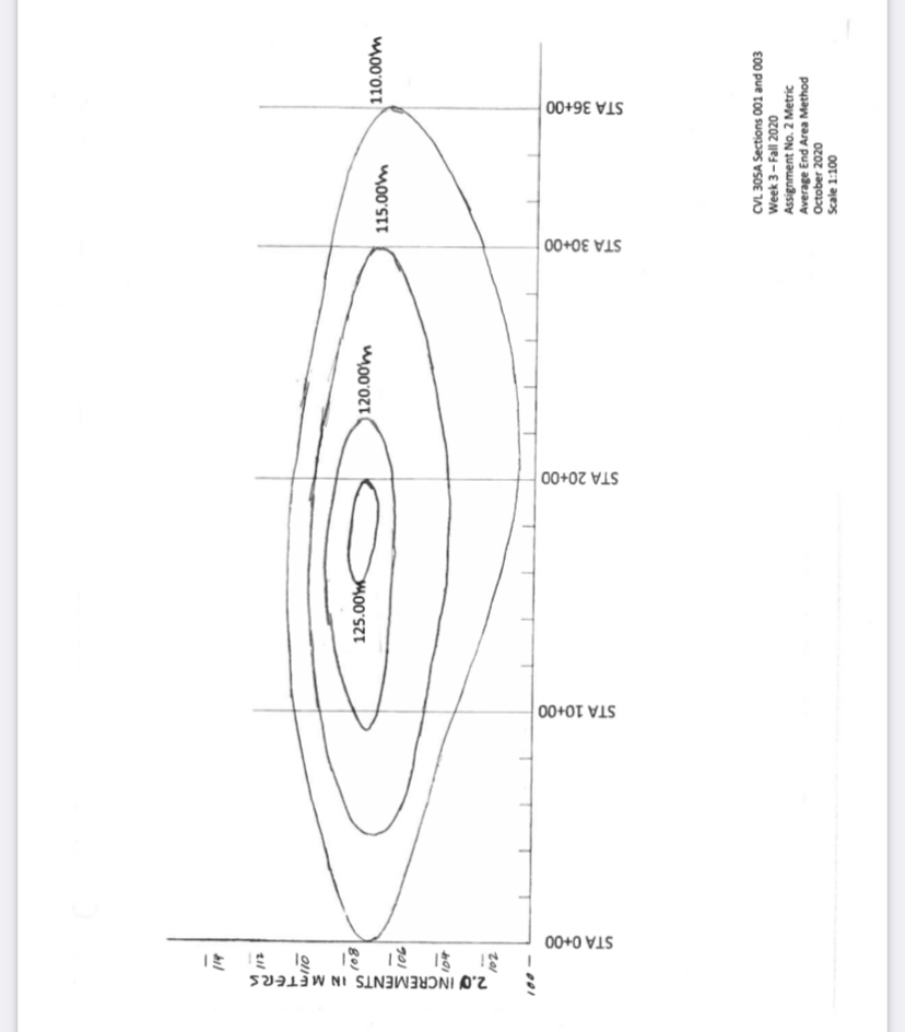 Using the attached contour map and the noted stations | Chegg.com
