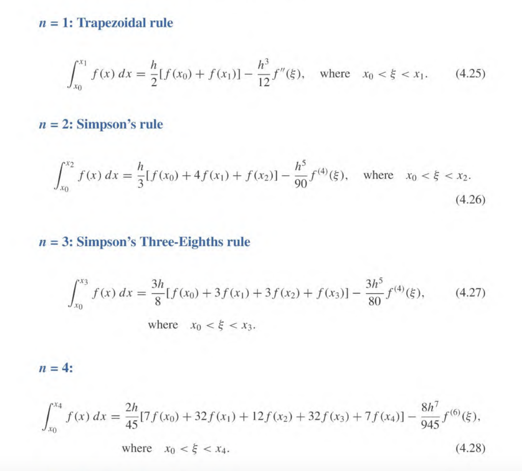 Solved n=1: Trapezoidal rule | Chegg.com