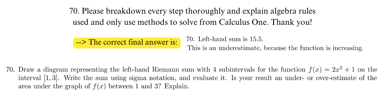 70. Please breakdown every step thoroughly and | Chegg.com