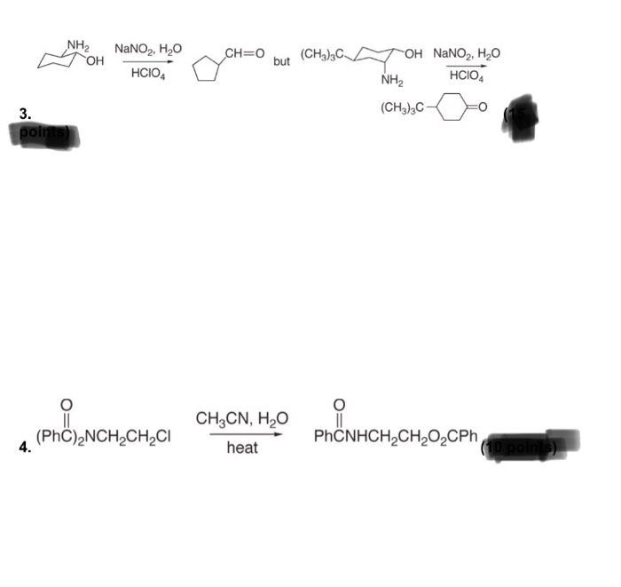 Solved OH NaNO2, H2O NH2 (CH3)3C H2 NaNO2, H2O H-O (CH3)3C | Chegg.com
