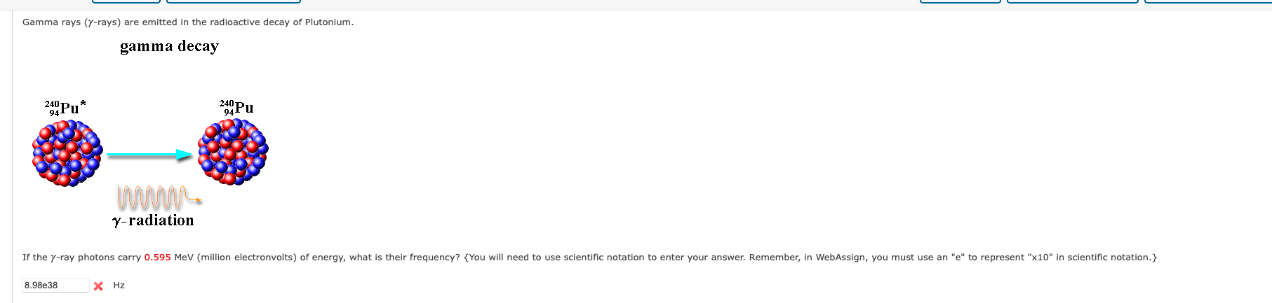 Solved Gamma rays ( γ-rays) are emitted in the radioactive | Chegg.com