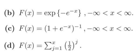 Solved 1.7.11. For each of the following cdfs F(x), find the | Chegg.com