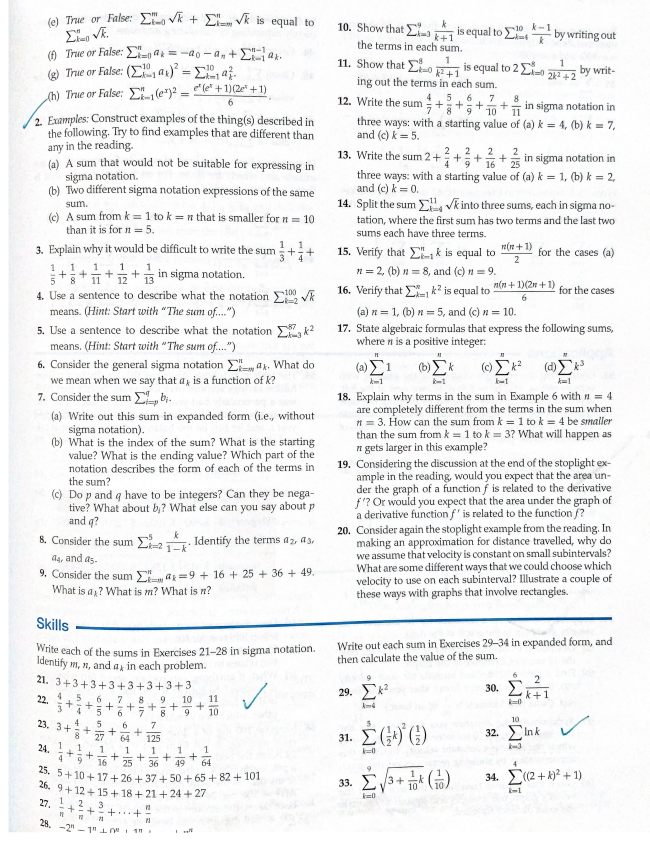 Solved (e) True or False: ∑k=0mk+∑k=mnk is equal to ∑k=0nk. | Chegg.com