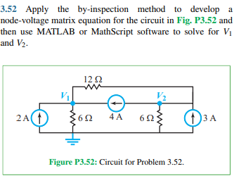 Solved 3.52 Apply the by-inspection method to develop a | Chegg.com