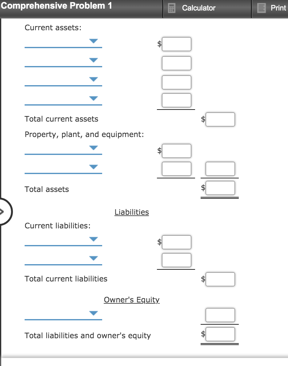 Solved Comprehensive Problem 1 Calculator Print Item Ledger | Chegg.com