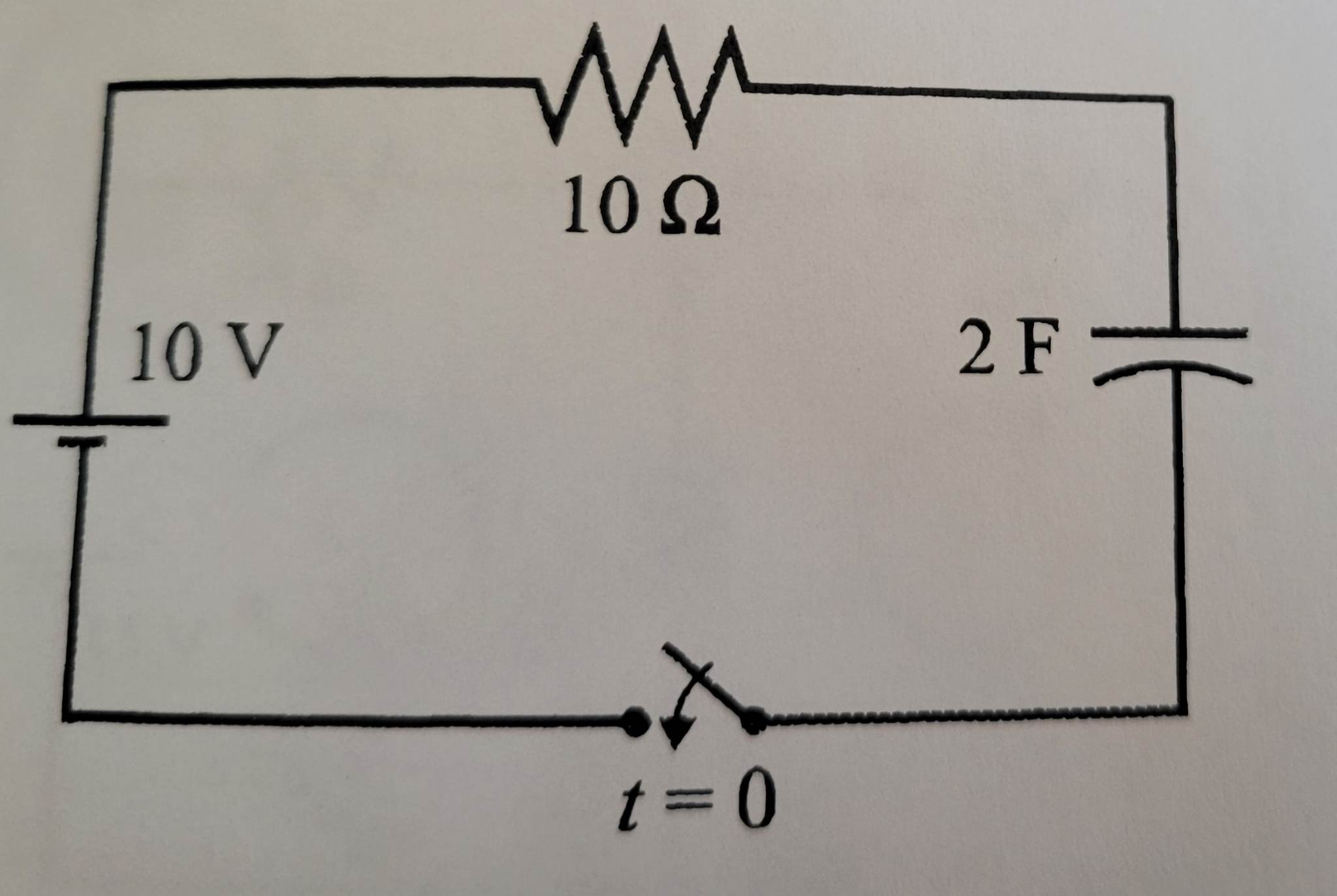 Solved First order circuit with initial conditions zero. | Chegg.com