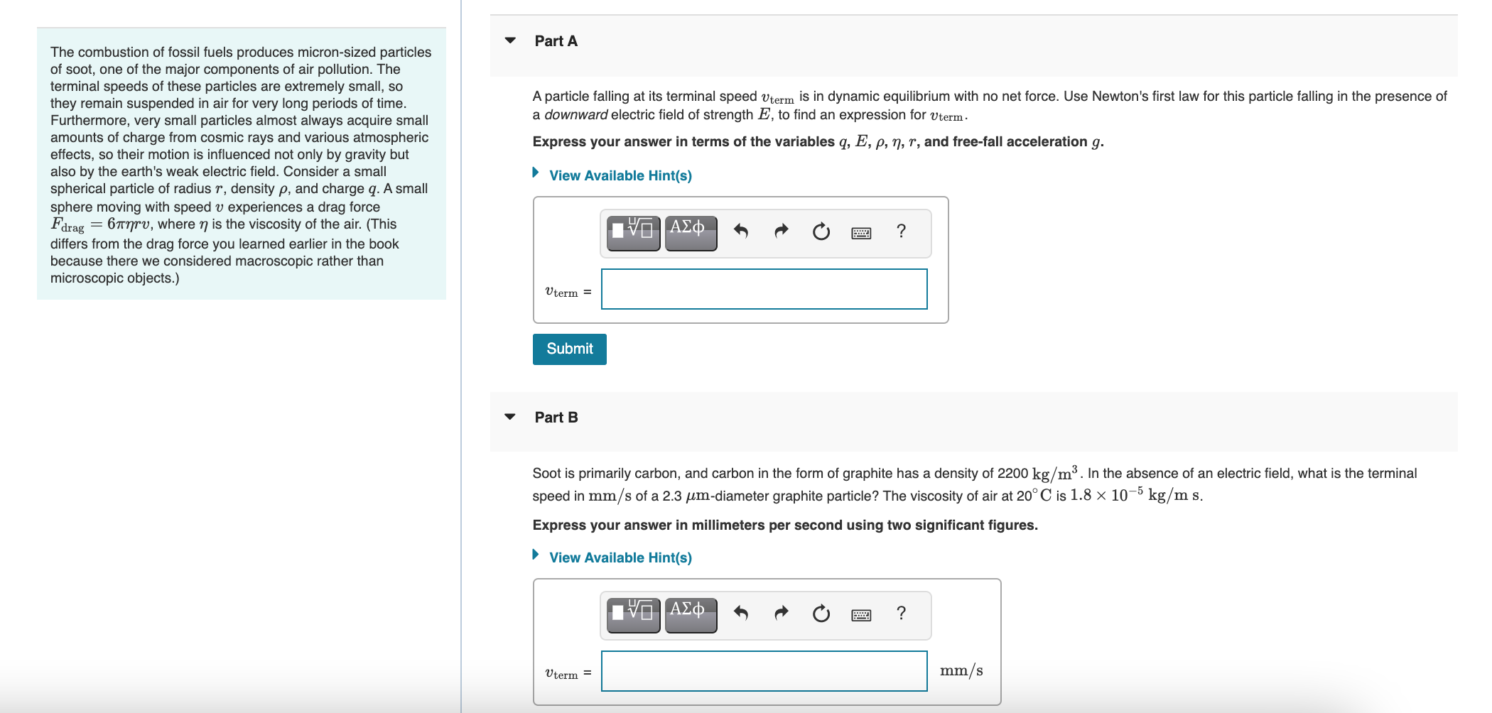 Solved Soot is primarily carbon, and carbon in the form of | Chegg.com
