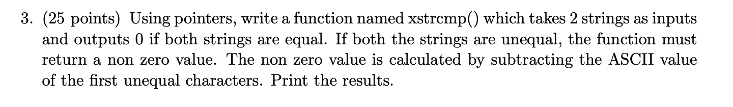 Solved 3 25 Points Using Pointers Write A Function Named 9470