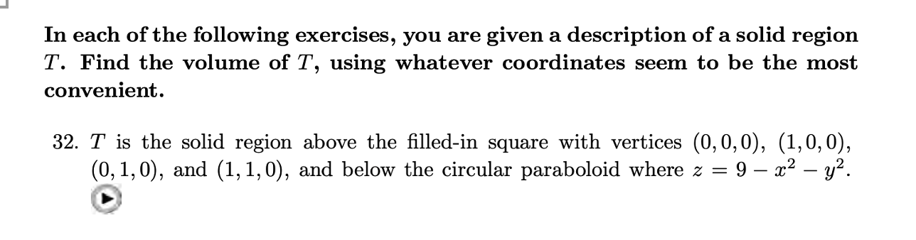 Solved In each of the following exercises, you are given a | Chegg.com