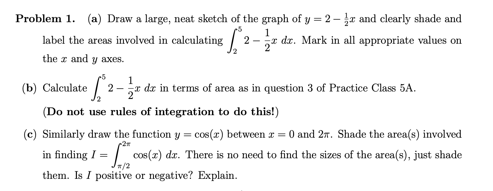 Solved Problem 1. (a) Draw a large, neat sketch of the graph | Chegg.com