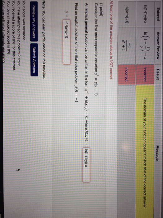 Solved Consider The First Order Separable Equation Y Y Y