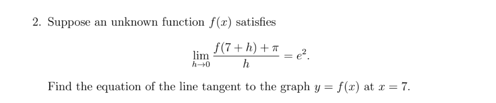 Solved Suppose an unknown function f ( x )satisfies lim h → | Chegg.com