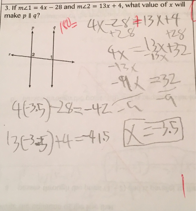 Solved 13x + 4, what value of x will 3. If m