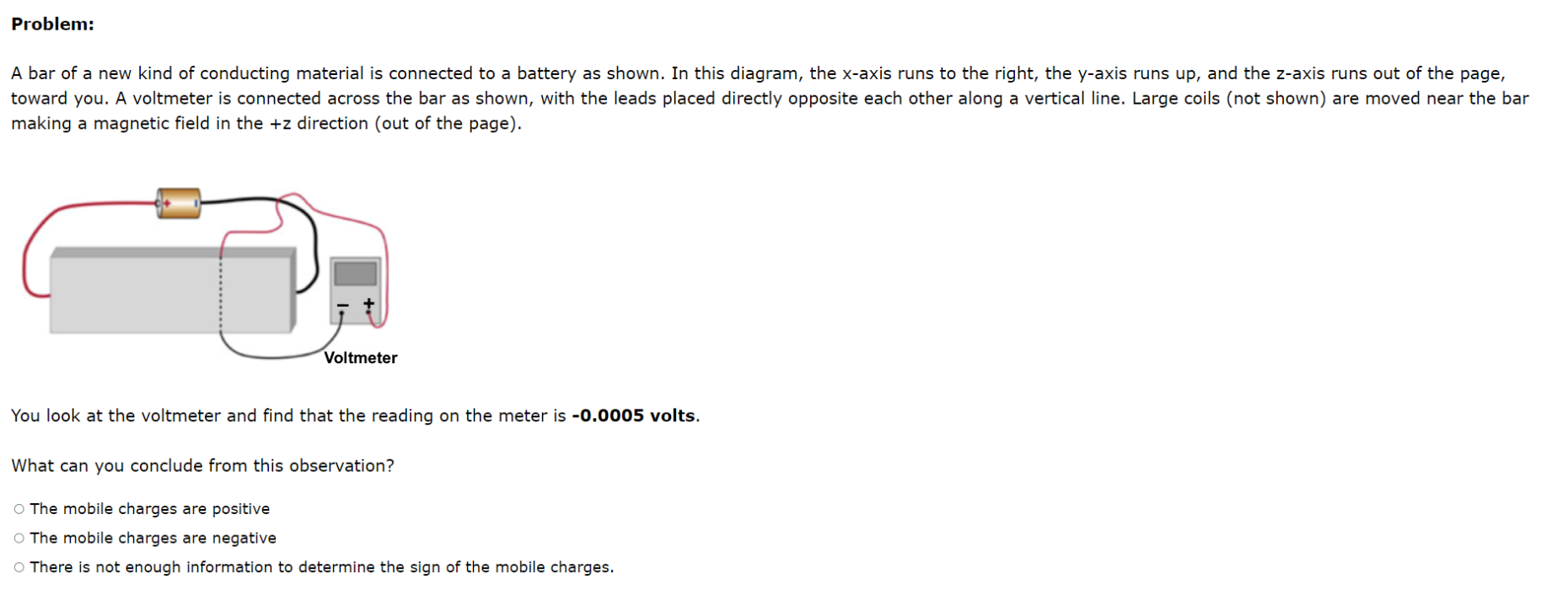 Solved A bar of a new kind of conducting material is | Chegg.com