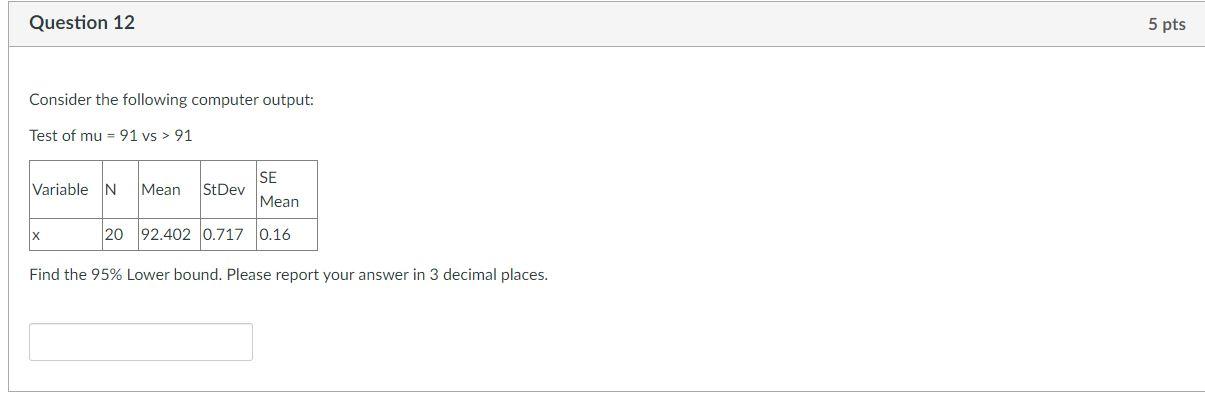Solved Question 12 5 pts Consider the following computer | Chegg.com