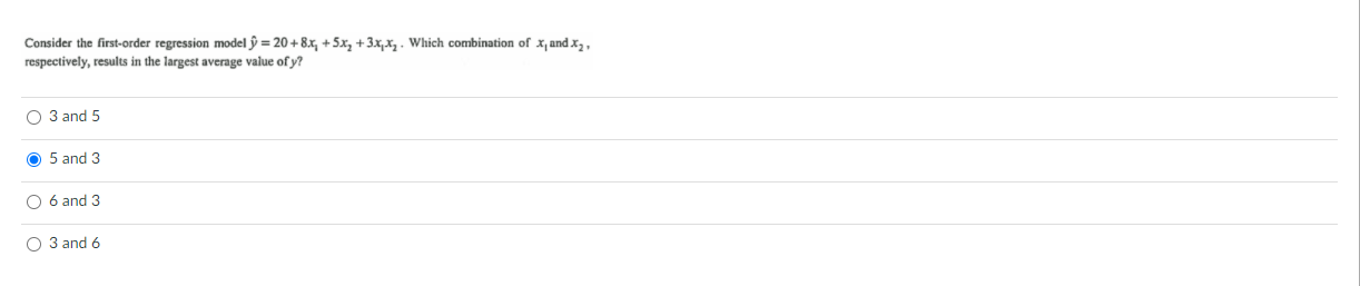 Solved Consider the first-order regression model y = 20 +8x, | Chegg.com
