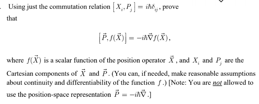 Solved Using just the commutation relation |X,, P- iho,, | Chegg.com