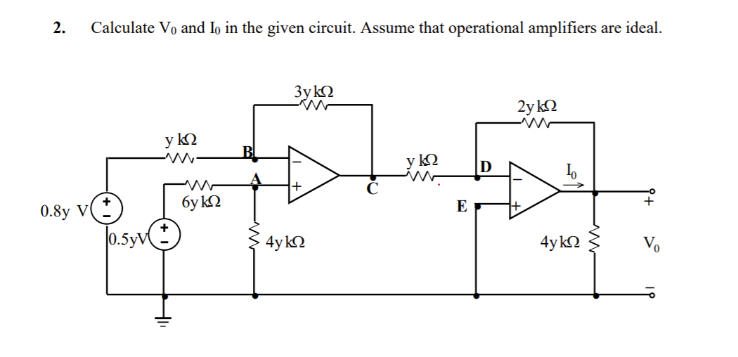 Solved Calculate V0 and I0 in the given circuit. Assume | Chegg.com