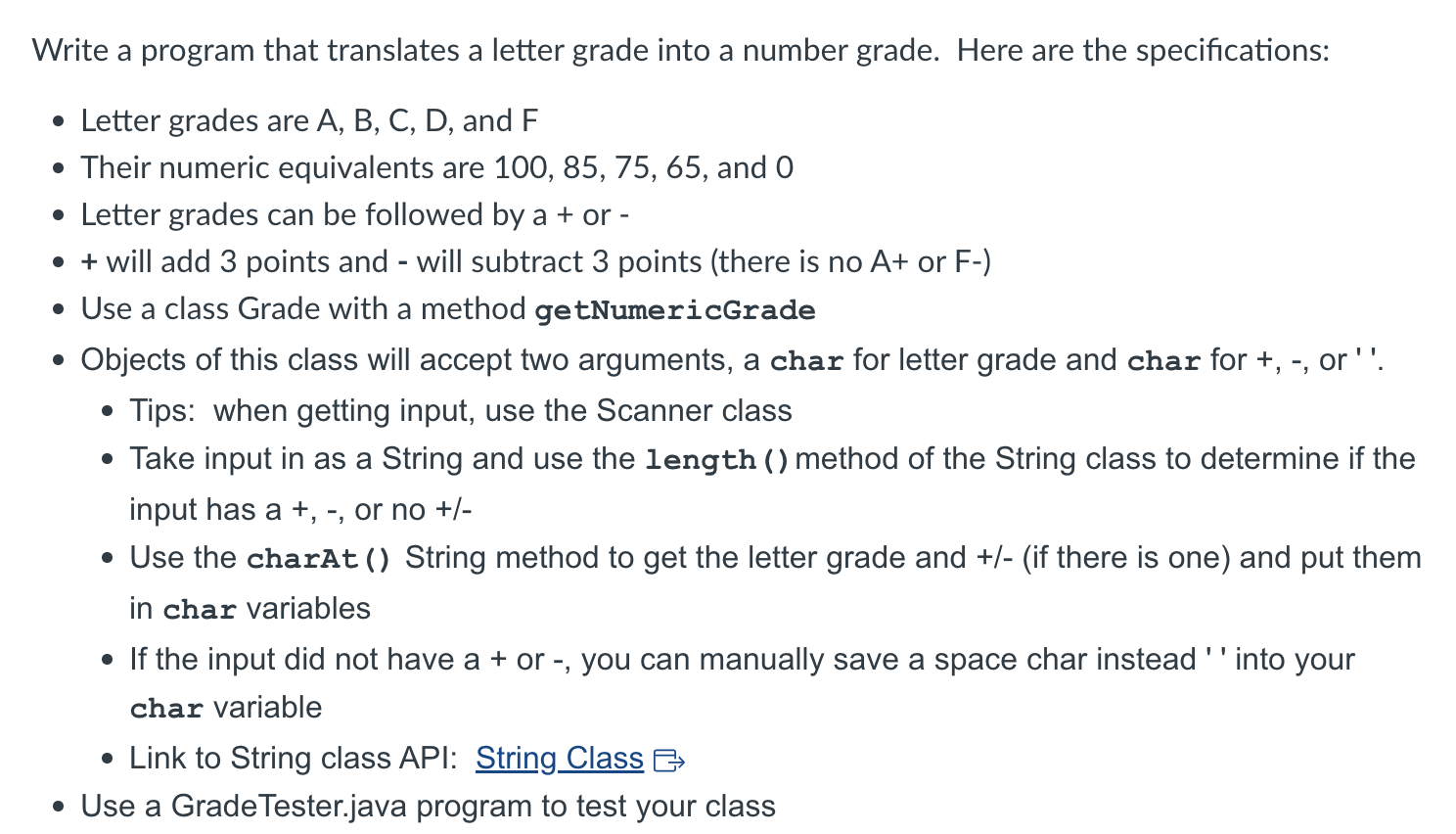 Solved Write a program that translates a letter grade into a | Chegg.com