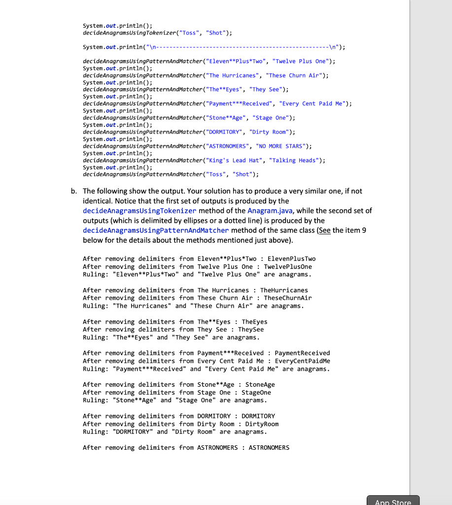 Solved Problem #3 (15 points): StringTokenizer and regular | Chegg.com