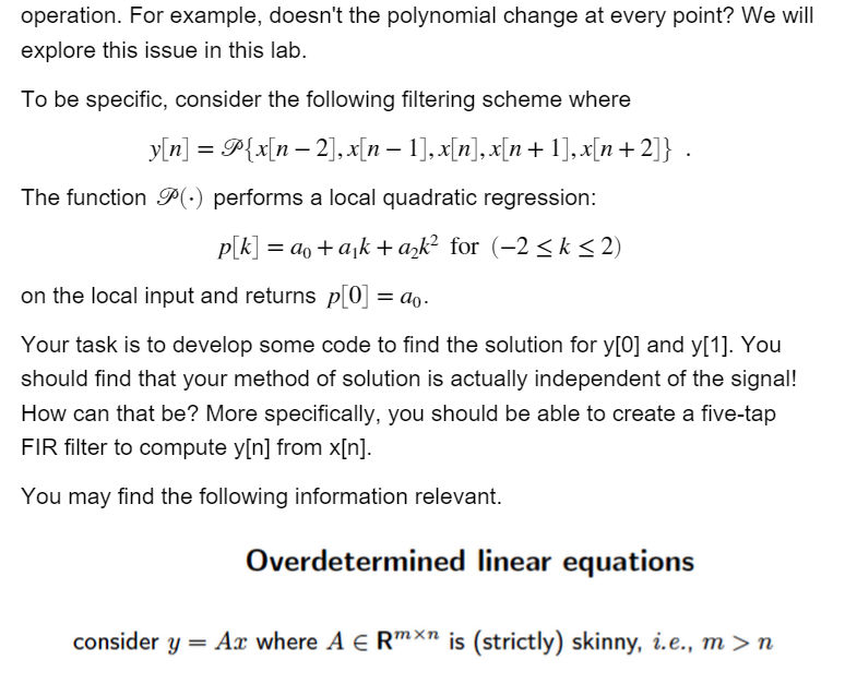 Savitzky Golay Filters Savitzky Golay Filters Are