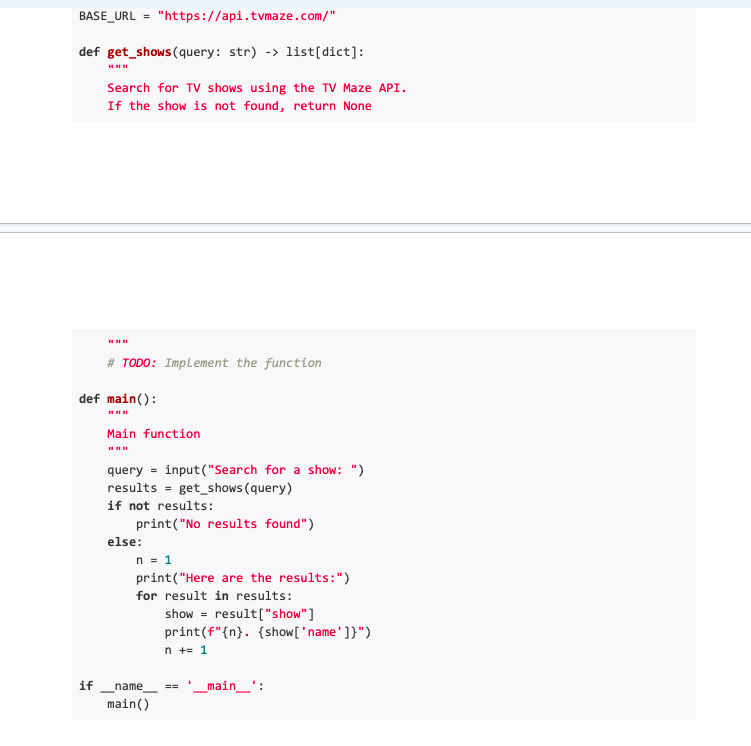 Solved In this lab, you will develop a real TV show | Chegg.com