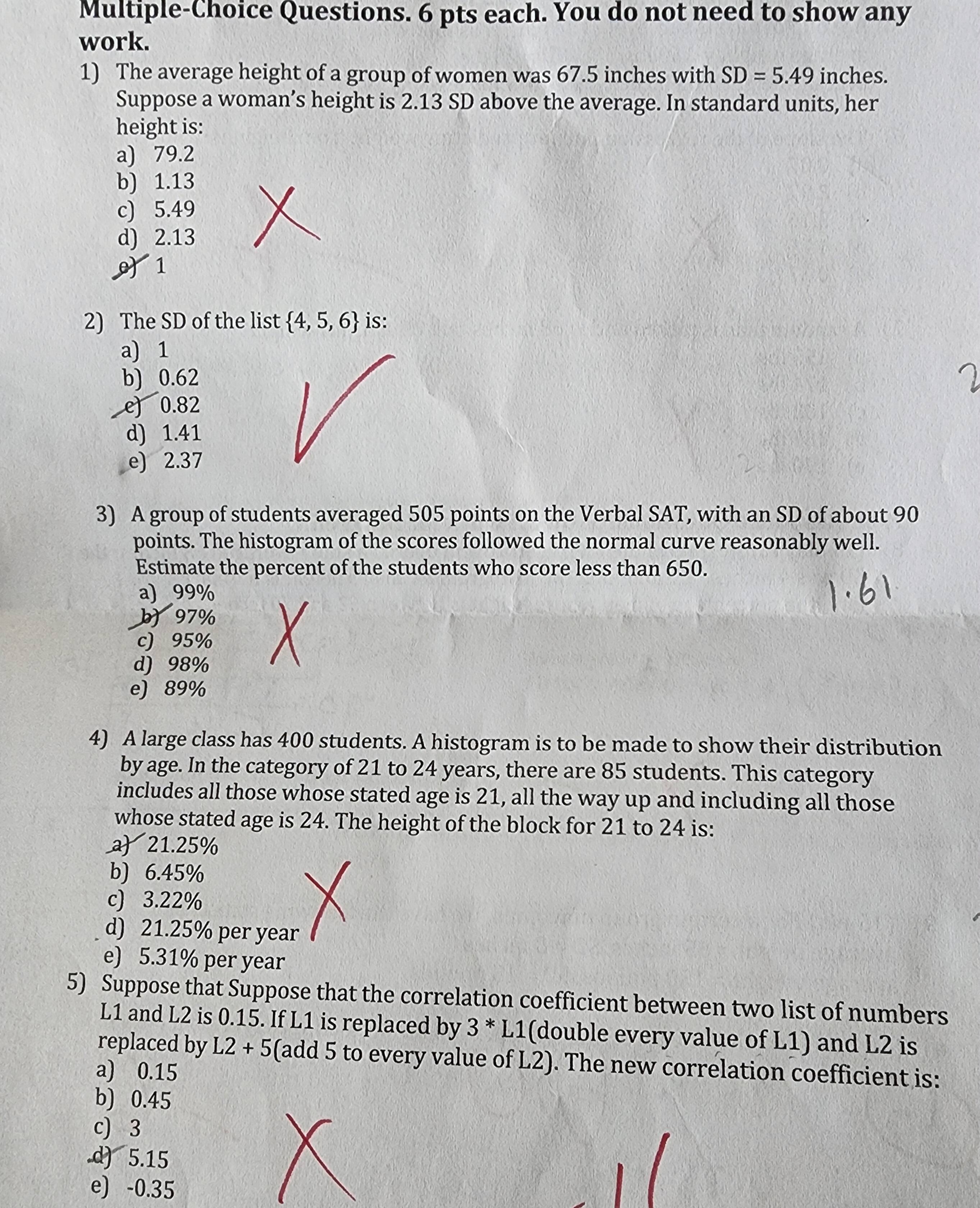 Solved Multiple-Choice Questions. 6 pts each. You do not | Chegg.com