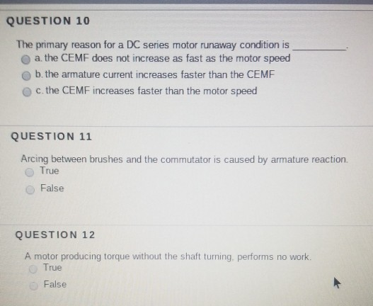 Solved QUESTION 7 A benefit of CEMF is that it causes speed | Chegg.com