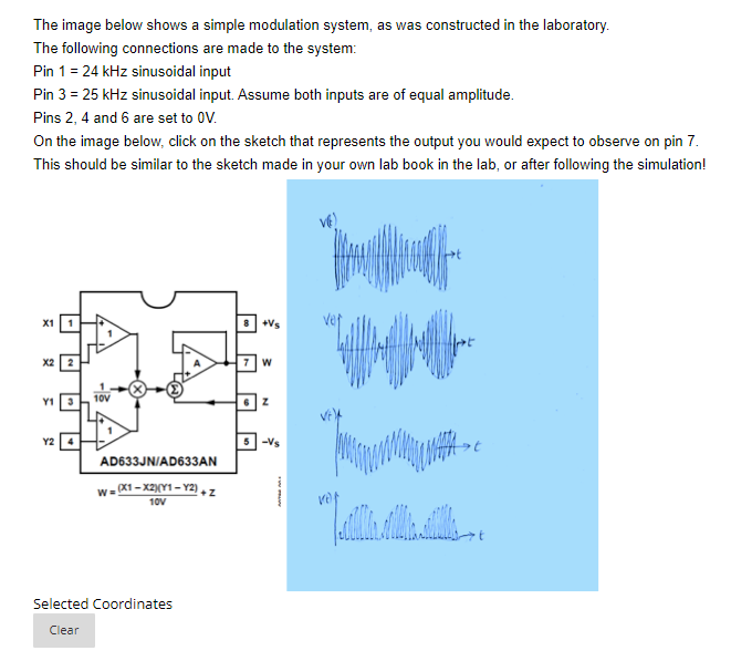 Solved The image below shows a simple modulation system, as | Chegg.com