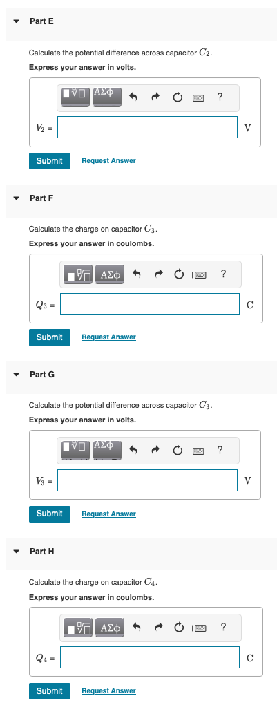 Solved In (Figure 1), C1 = C5 = 8.0 μF and C2 = C3 = C4 = | Chegg.com