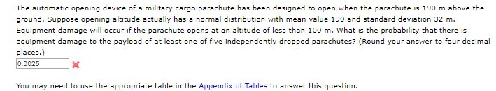 Solved The automatic opening device of a military cargo | Chegg.com